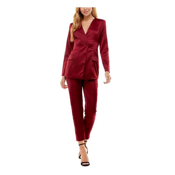 City Studio | Jackets & Coats | City Studio Womens Burgundy Party ...